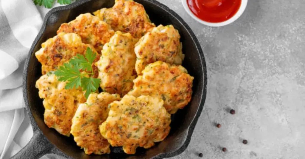 Easy Chicken Cheese Fritters Recipe